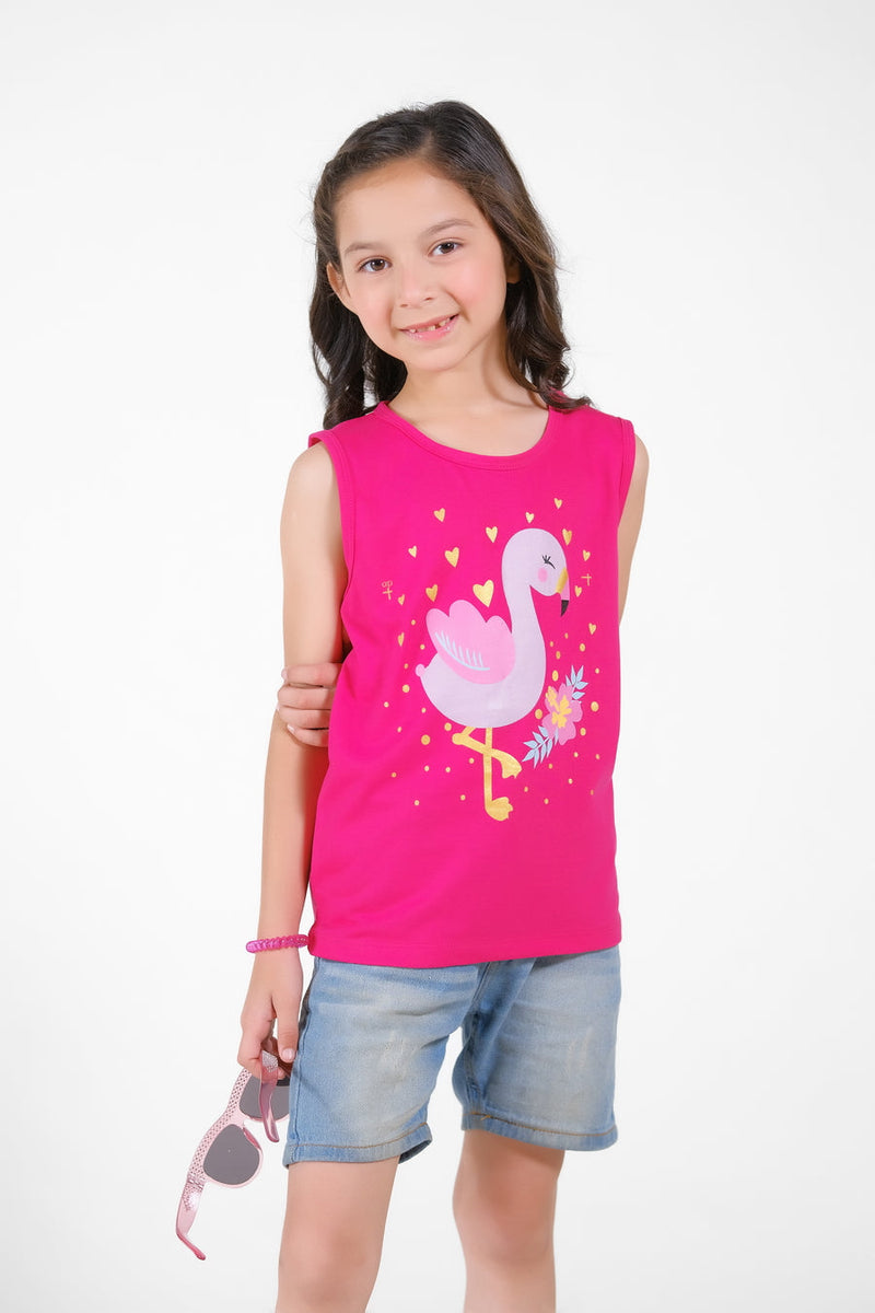 Love Flamingos Printed Sandos for Girls - Pink – MomYom