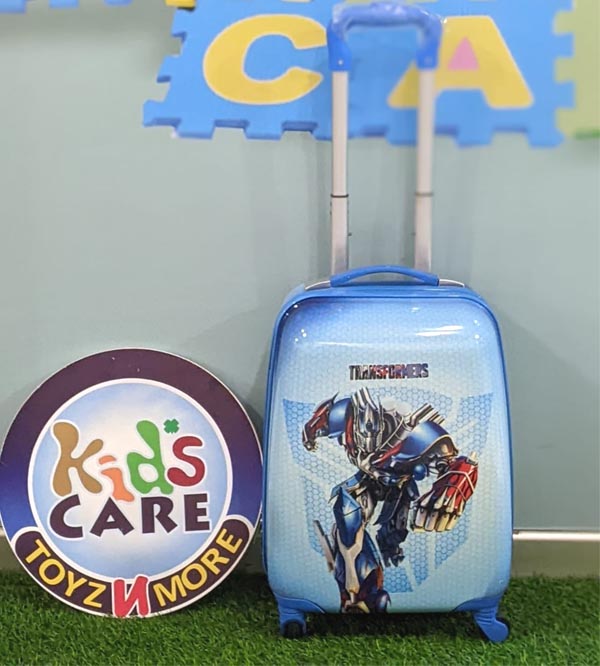 Transformers 4 Wheels Kids Luggage Travel Bag - Durable 16-Inch ...